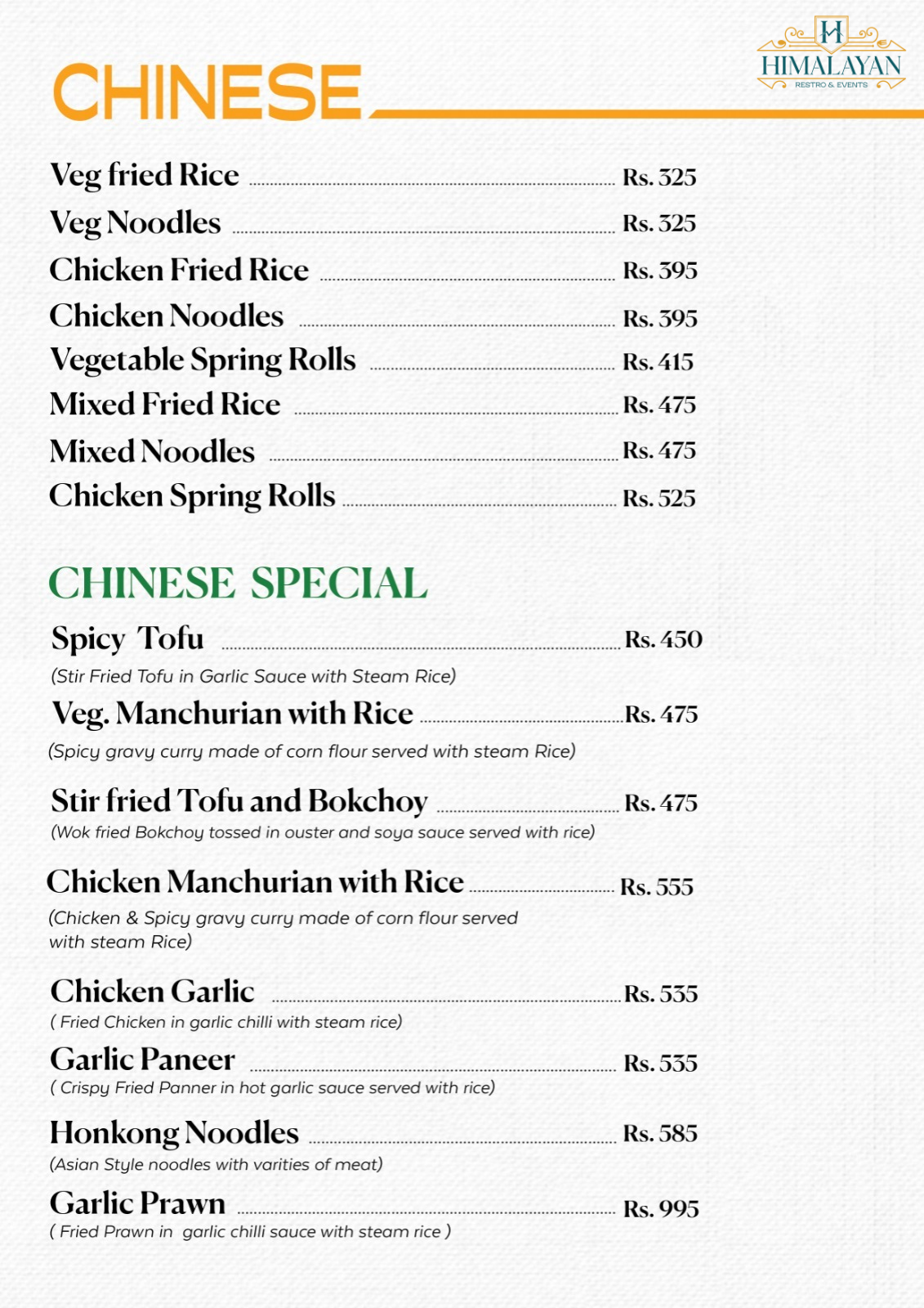 Himalayan Restro & Events – Fine Dining & Celebrations