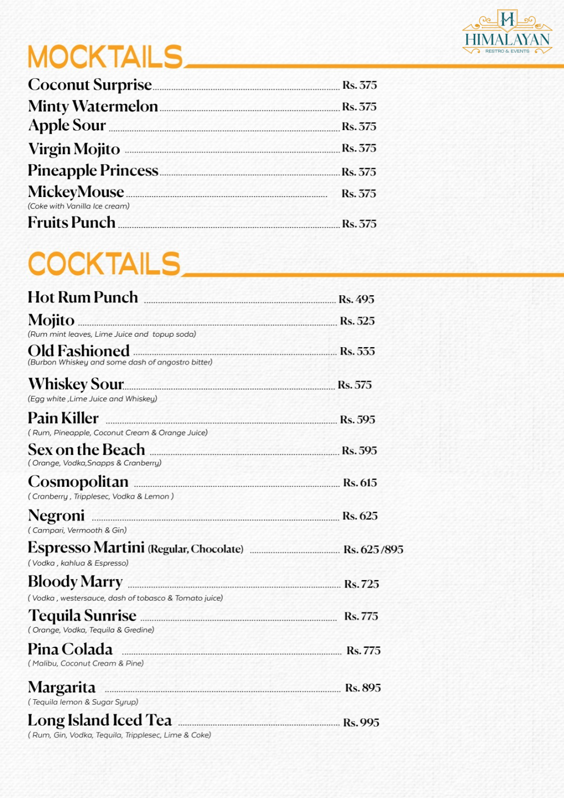 Himalayan Restro & Events – Fine Dining & Celebrations